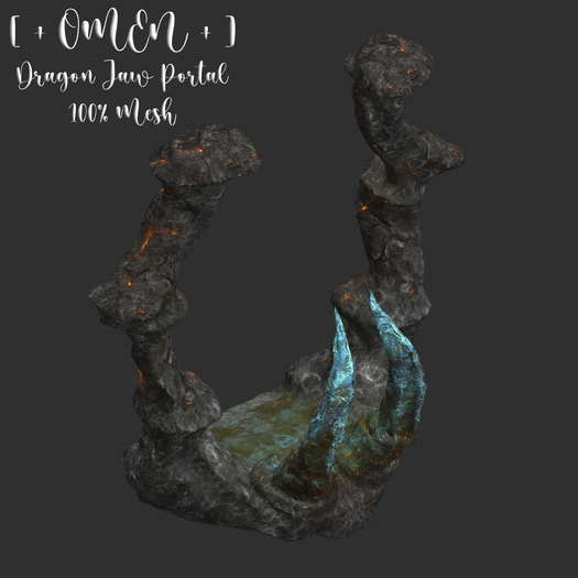 Second Life Marketplace - [ + OMEN MESH + ] DRAGON JAW PORTAL / ADD